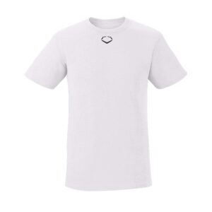 evoshield mens short sleeve tee team white - adult, team white, medium us