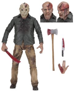 neca - friday the 13th - 1/4 scale action figure - part 4 jason, 7"