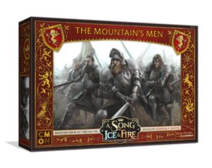 cmon a song of ice and fire tabletop miniatures game the mountain's men unit box - command a fearsome mercenary unit! strategy game for adults, ages 14+, 2+ players, 45-60 minute playtime, cmon