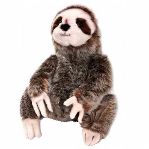 Bearington Simon Plush Three Toed Sloth Stuffed Animal, 10 inches