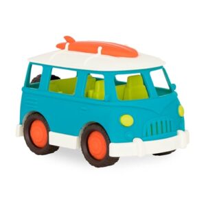 battat- wonder wheels - blue toy camper van – toy rv for kids, toddlers – realistic details- recyclable materials- camper van- 1 year +