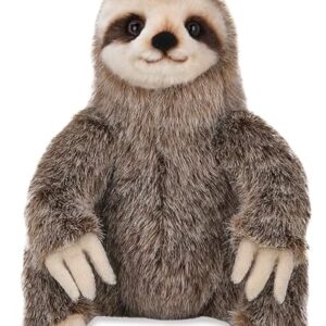 Bearington Simon Plush Three Toed Sloth Stuffed Animal, 10 inches