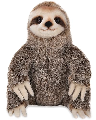 Bearington Simon Plush Three Toed Sloth Stuffed Animal, 10 inches