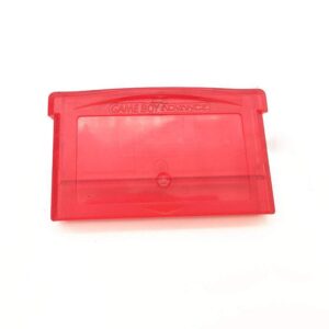 2 pcs game card cartridge shell case box for nintendo ds lite ndsl gba gba-sp gbm dns (clear red)