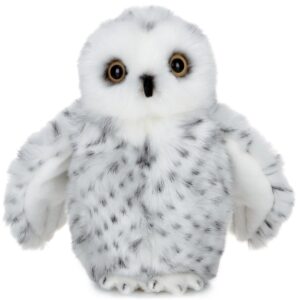 bearington snowy the owl stuffed animal, 8 inch plush owl