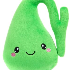 nerdbugs Gallbladder Plush- Who You Gonna Gall? Stone Busters! -Gallbladder Removal Stuffed (Plush) Organ Toy/Get Well Gift/GI Surgery Health Education Toy/Gift for Med Students, Nurses, Doctors