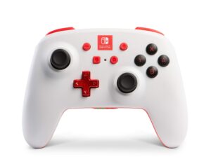 powera enhanced wireless controller for nintendo switch - white