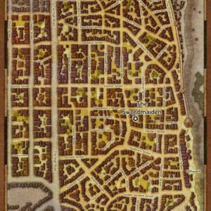 Gale Force Nine Dungeons & Dragons Waterdeep Dragon Heist Vinyl Map Set, Multi-Colored