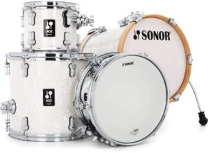 sonor aq2 martini 4-piece shell pack with snare - white marine pearl