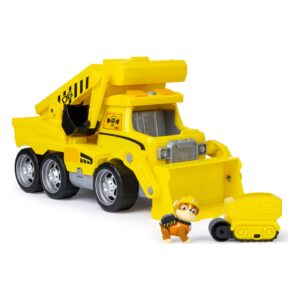 paw patrol, ultimate rescue construction truck with lights, sound and mini vehicle, for ages 3 and up