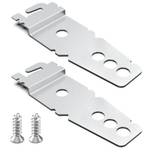 8269145 dishwasher mounting bracket replacement parts, 2 pack undercounter dishwasher brackets - exact fit for whirlpool ken-more kitchen-aid maytag, etc. comparable to oem 8269145 / wp8269145