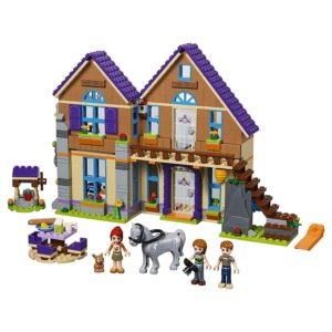 lego friends mia's house 41369 building kit with mini doll friends figures and toy horse (715 pieces)