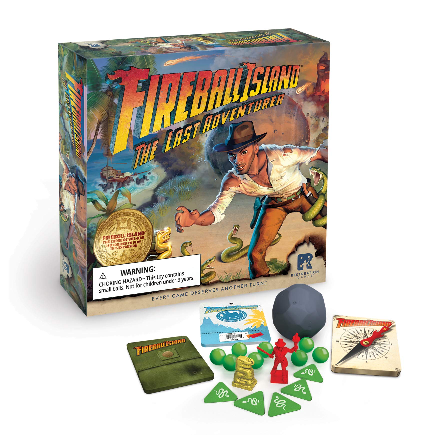 Restoration Games Fireball Island: The Last Adventurer, Multi-Colored