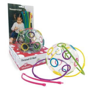 edushape 525021 thread-o-ball development activity (pack of 11)