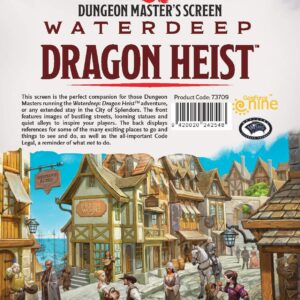 Gale Force Nine Waterdeep Dragon Heist - DM Screen, Multicolor (GFN73709)