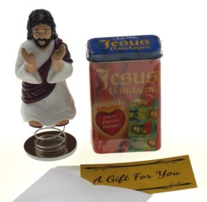 hickoryville dashboard jesus bundled with jesus bandages & a gift card