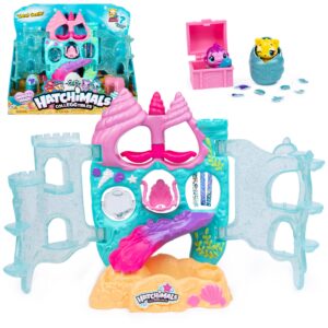 hatchimals colleggtibles, coral castle fold open playset with exclusive mermal character (amazon exclusive set), girl toys, girls gifts for ages 5 and up