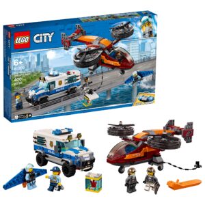 lego city sky police diamond heist 60209 building kit (400 pieces)