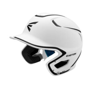 easton | z5 2.0 batting helmet | baseball | junior (6 1/2" - 7 1/8") | matte two-tone white/black