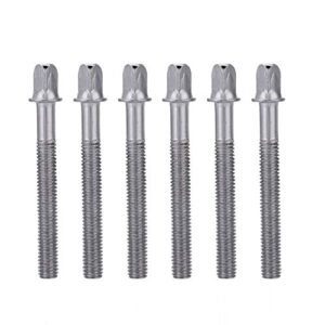 6pcs screw rods, 60mm drum tight screw tension rods percussion replacement accessory