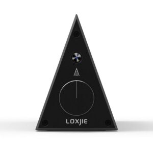 loxjie a10 desktop stereo power amplifier digital class-d high-power audiophile level amp chip tpa3116 (black)