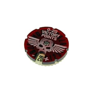 litko victory point dial #0-20 compatible with whv8, translucent red & ivory