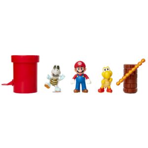 super mario nintendo dungeon 2.5” figure multipack diorama set with accessories