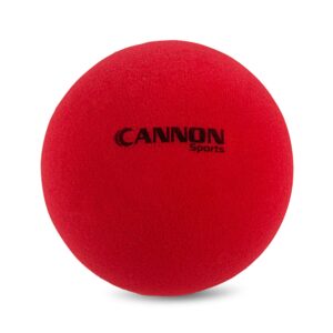 cannon sports uncoated foam ball, medium density, soft and lightweight (red, 8.5 inch)