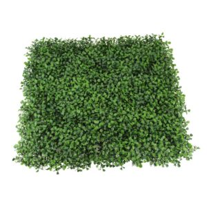 artificial hedges panels,artificial boxwood hedge mat, boxwood greenery ivy privacy fence screening, home garden outdoor wall decoration, 20"x20" per pc (12 pcs pack) (boxwood green)