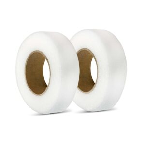 cz store✮✮ - iron-on fabric tape |0.79-inch|27 yard|2-pack| white heavy duty fusible adhesive hemming strip to repair curtains, clothes, pants, pillow case, uniform - no sewing