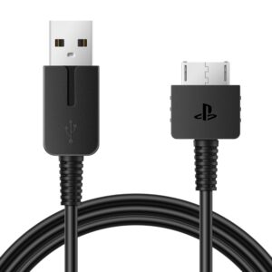 funturbo upgraded ps vita charger cable, playstation vita charging cable psv 1000 usb data & power charger cord 3.3 ft