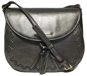 tignanello lillie saddle cross body w/rfid protection, zinc