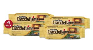 duraflame crackleflame 4.5lb 3-hr indoor/outdoor firelog, 4-pack