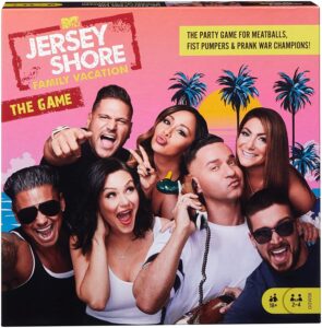 mattel games jersey shore family vacation game, multicolor