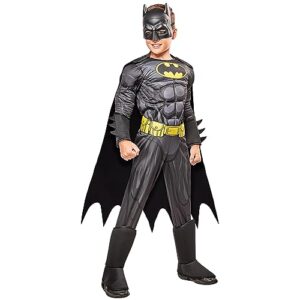 rubies dc comics deluxe boy's batman costume for themed parties and halloween, x-small