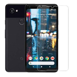 for google pixel 2 xl screen protector tempered glass - [2 pack] hd ultra thin screen protector for google pixel 2xl [anti-scratch] [bubble free]