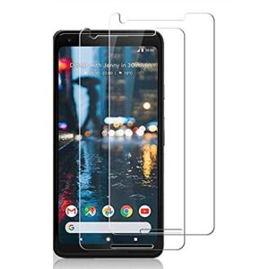 for google pixel 2 clear screen protector - [2pack] hd stronger screen protector tempered glass for google pixel 2 phone