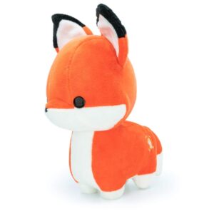 bellzi orange fox cute stuffed animal plush toy - adorable soft fox toy plushies and gifts - perfect present for kids, babies, toddlers - pouncing foxxi