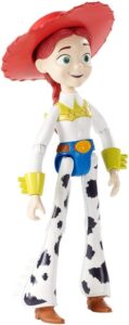 mattel disney pixar toy story 4 jessie figure, 8.8 in tall, posable cowgirl character figure for kids 3 years and older