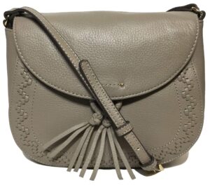 tignanello lillie saddle cross body w/rfid protection, mushroom