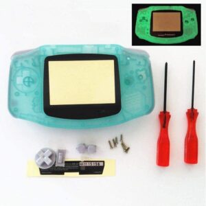 new full housing shell cover case pack for gameboy advance gba repair part-glow in the dark