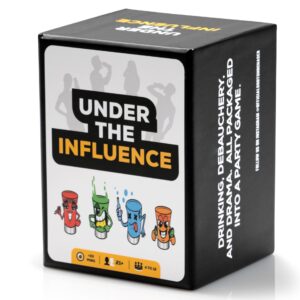 shots no chaser under the influence : the fun adult drinking game to turn up for parties, kickbacks, and game nights | 200 cards for getting lit, great gift for bachelorette party or 21 birthday