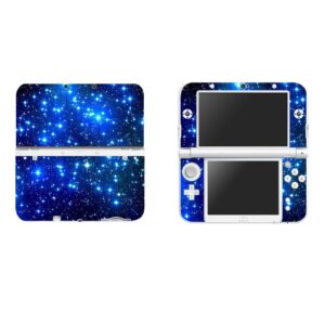 fottcz vinyl cover decals skin sticker for new 3ds xl/ll - blue nebula