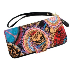 heidi bag women bohemian purse wallet clutch canvas smartphone wristlets bag