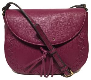 tignanello lillie saddle cross body w/rfid protection, garnet