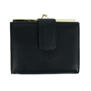 buxton pebble rfid lexington wallet, black