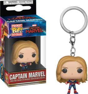 funko pop! keychain marvel: captain marvel - unmasked, multicolor