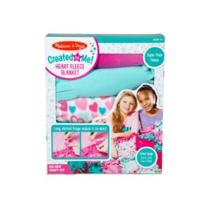 melissa & doug fleece quilt no-sew craft kit, multi