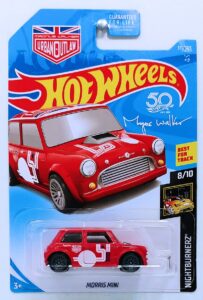 hot wheels mattel 2018 nightburnerz - magnus walker urban outlaw morris mini (311/365)