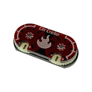 litko life counter wheel | point tracker dial | 0-99 | compatible with magic: the gathering | mountain (red)